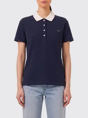 A.p.c. Cotton Polo Shirt - Blue