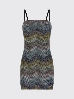 Missoni Zig-zag Pattern Viscose Blend Mini Dress