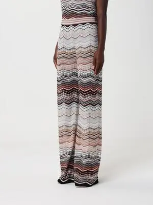 Missoni Lurex Viscose Zigzag Palazzo Trousers