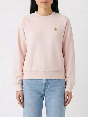 Maison Kitsuné Cotton Crew Neck Sweatshirt With Logo - Violet