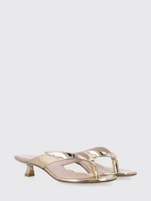 STUART WEITZMAN Laminated Leather Thong Sandals