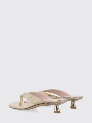 STUART WEITZMAN Laminated Leather Thong Sandals