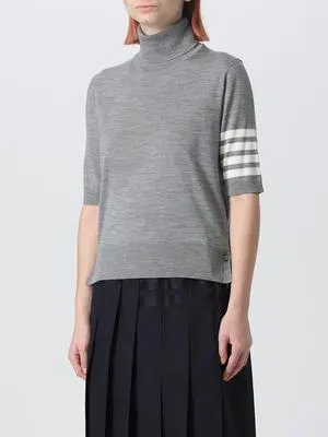 Thom Browne High Neck Jumper - Grey