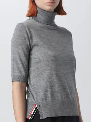 Thom Browne High Neck Jumper - Grey