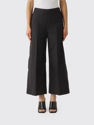 MEIMEIJ Cotton Cropped Fit Trousers - Black