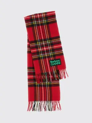 Barbour Tartan Wool Scarf X Ganni