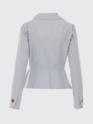 VIVIENNE WESTWOOD Pinstriped Cotton Single-breasted Blazer