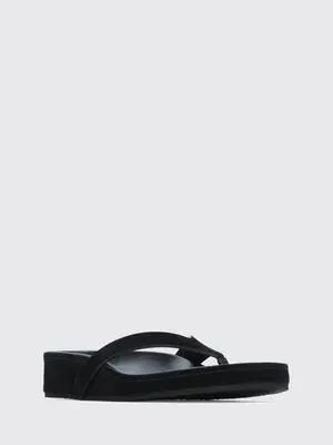 Phoebe Philo Round Suede Flip-flops