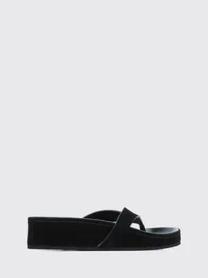 Phoebe Philo Round Suede Flip-flops