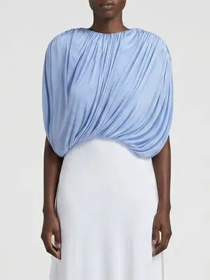 Magda Butrym Draped Stretch Cupro Blouse