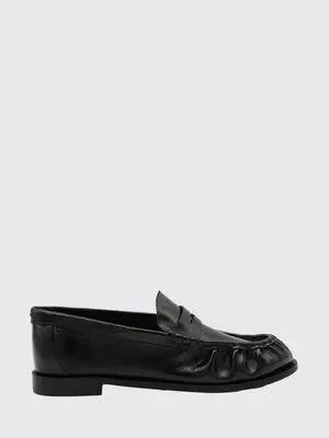 RAG&BONE Leather Loafers With Classic Penny Bar And Leather Sole - Black