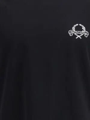 Moschino Cotton T-shirt With Logo - Black