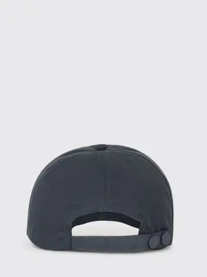 Stone Island Compass Logo Cotton Baseball Cap With Adjustable Strap