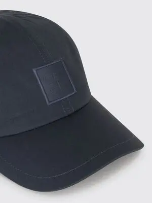Stone Island Compass Logo Cotton Baseball Cap With Adjustable Strap