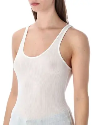 JAMES PERSE Slim Fit Stretch-cotton Top With Thin Straps