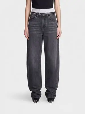 Alexander Wang Baggy Regenerated Denim Jeans - Black
