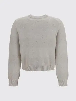 Brunello Cucinelli Cotton Crew Neck Cardigan With Sequin Embroidery