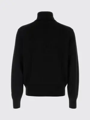 AMI Paris Merino Wool Turtleneck Sweater With Embroidered Logo