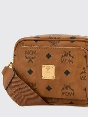 Mcm Aren Bag In Coated Cotton