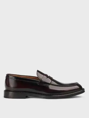 DOUCAL'S Penny Loafers In Brushed Calfskin - Crimson