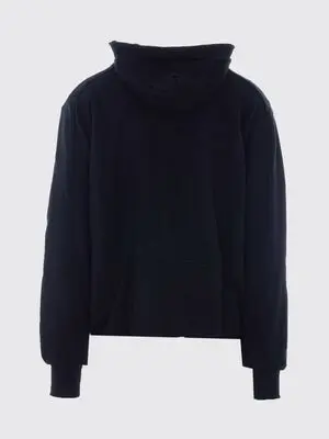 THOM KROM Zipped Cotton Sweatshirt With Sailor Collar