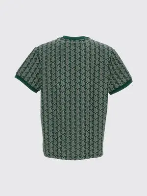Lacoste Crew Neck T-shirt In Printed Cotton Blend
