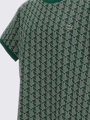 Lacoste Crew Neck T-shirt In Printed Cotton Blend