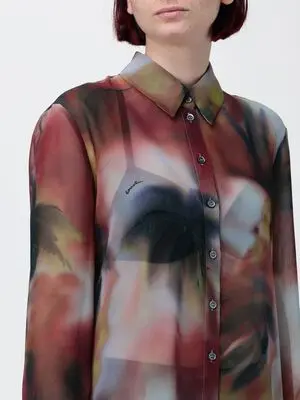 Patrizia Pepe Printed Organza Shirt