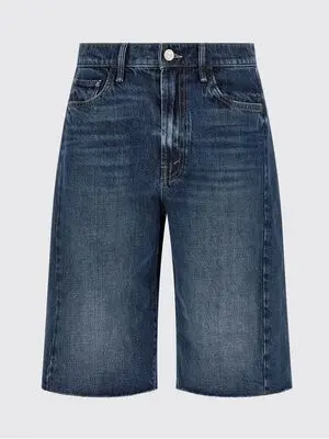 MOTHER High-waisted Knee-length Denim Shorts With Five-pocket Design