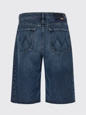 MOTHER High-waisted Knee-length Denim Shorts With Five-pocket Design