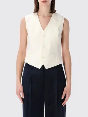 ANINE BING Slim Fit Wool-blend Tailored Vest