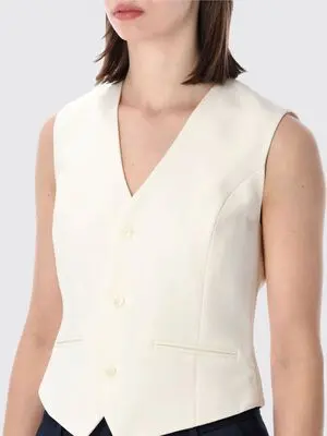 ANINE BING Slim Fit Wool-blend Tailored Vest