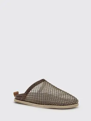 FORTE_FORTE Mesh Calfskin Sabots