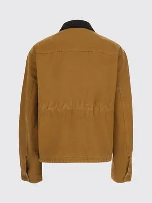 Acne Studios Organic Cotton Shirt Jacket With Velvet Collar