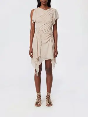 Isabel Marant Étoile Isabel Marant Asymmetric Sleeveless Mini Dress Ecru