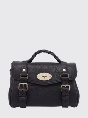 Mulberry Alexa Mini Bag In Grained Leather - Violet