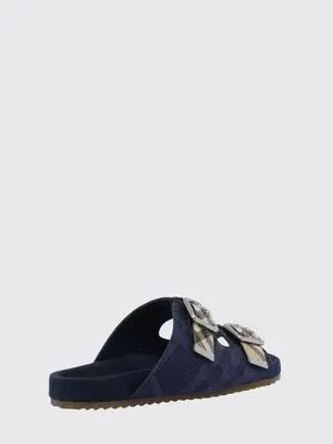 Burberry Check Embossed Suede Urchin Sandal