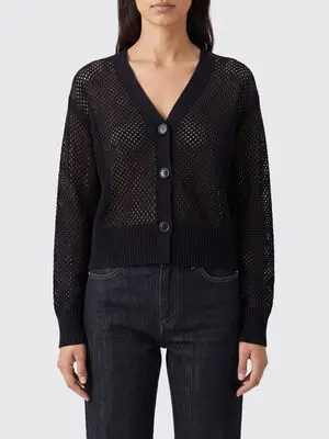 ALLUDE Open-knit Wool And Cashmere-blend V-neck Cardigan - Black