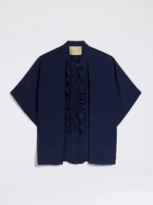 Momoni Silk Blend Shirt With Ruffles