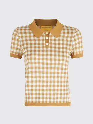 Guest In Residence Checked Linen And Silk Blend Polo Shirt