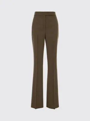 Max Mara Mid-rise Tailored Linen-blend Straight-leg Pants - Beige