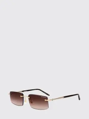 Montblanc Mb0443s Metal And Acetate Sunglasses - Brown