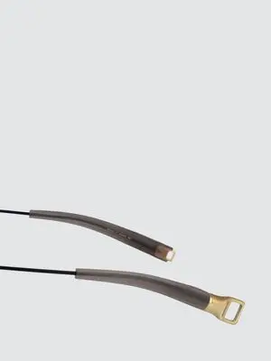 Dita Vintage Design Rectangular Metal Aviator Sunglasses