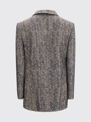 Giorgio Armani Zigzag Viscose Single-breasted Blazer