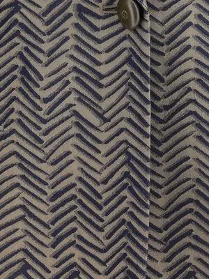 Giorgio Armani Zigzag Viscose Single-breasted Blazer