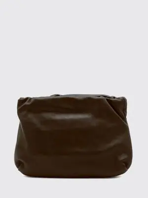 THE ROW Bourse Nappa Leather Clutch - Brown