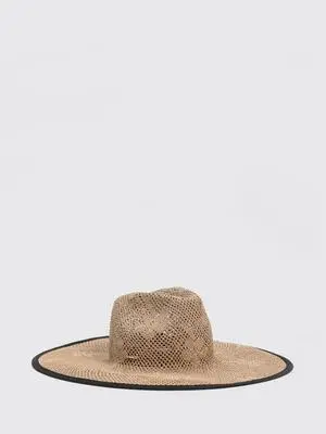 TWINSET Raffia Panama Hat - Brown