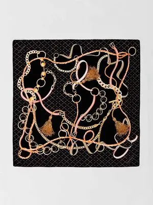 TWINSET Viscose Scarf With Chain Print
