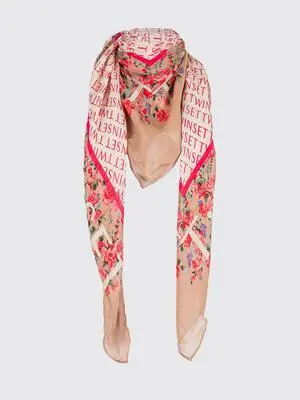 TWINSET Modal Scarf With Floral Print - Multicolor