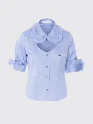 VIVIENNE WESTWOOD Cotton Blend Shirt With Peter Pan Collar